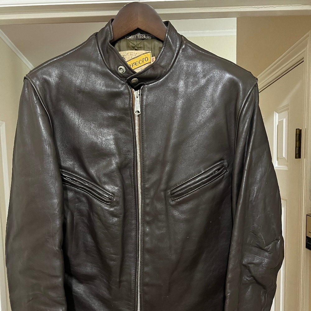Vintage Schott Nyc Cafe Racer Jacket - Gem